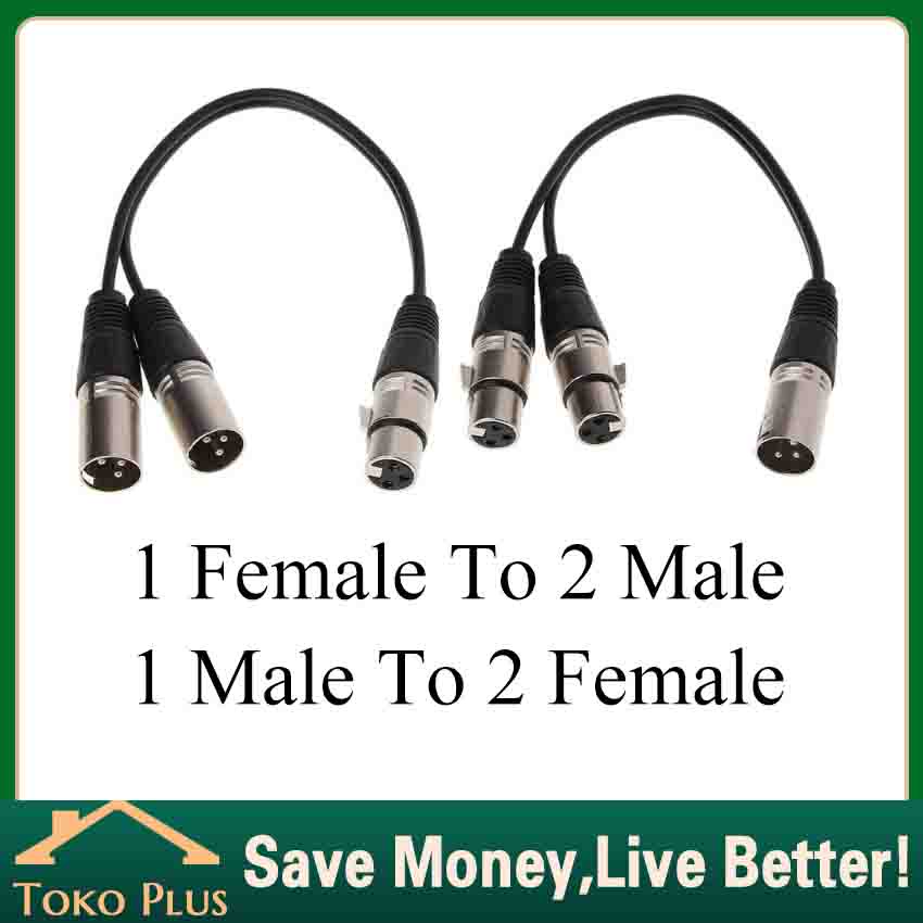 Jual KABEL XLR MALE TO 2 FEMALE KABEL CANARE L2T-2S 1 METER | Shopee Indonesia
