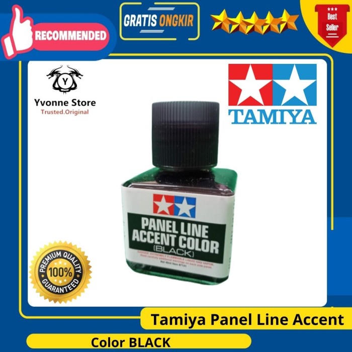 Jual Tamiya Panel Line Accent Color Black - Paint Gundam Modelkit ...