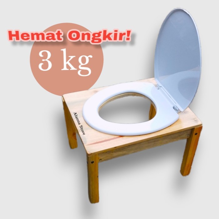 Jual Kursi Kayu - Kursi Toilet Wc Duduk Portable Kayu Asli Kuat Kokoh ...