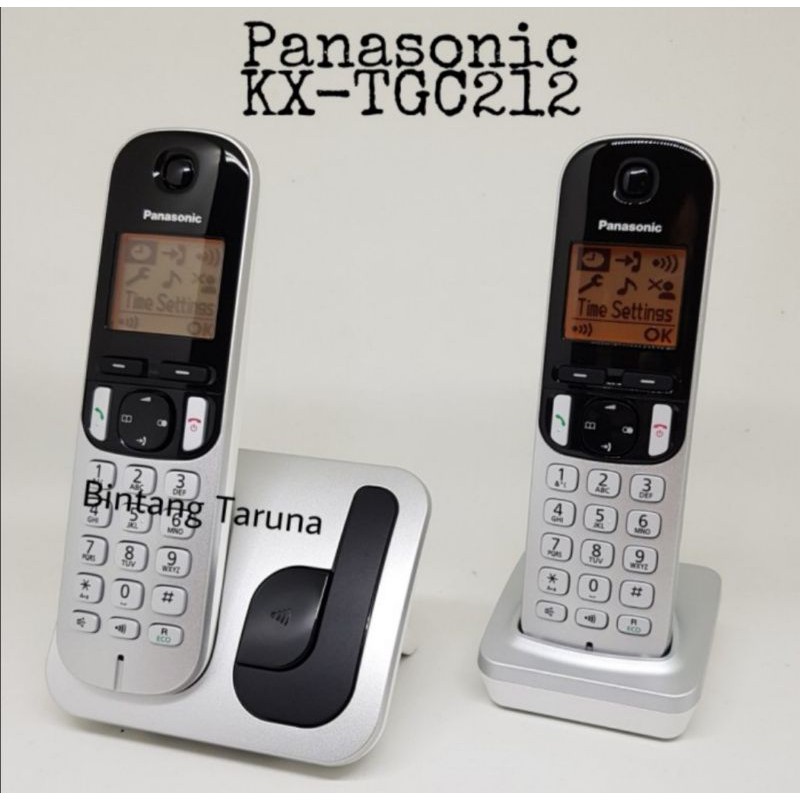 Jual Wireless Phone Panasonic KX-TGC212 Telfon Panasonic TGC212 (Silver)(2 Handset) | Shopee ...