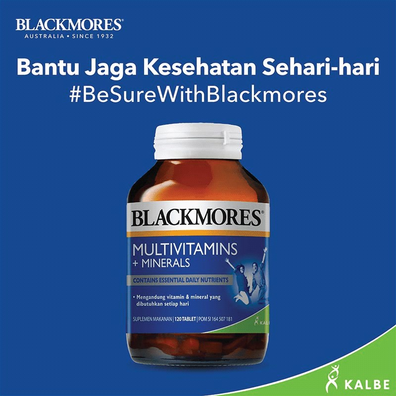 Jual Blackmores Multivitamin + Minerals isi 120 kapsul / isi 30 kapsul - 30 kapsul | Shopee ...