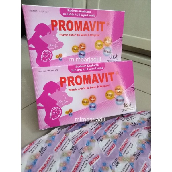 Jual Promavit strip 10kapsul dan box 60 kapsul - suplemen vitamin ...