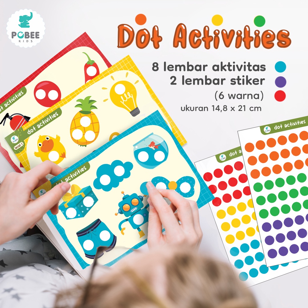 Jual Dot Sticker Activity | Stiker Belajar Mencocokan Warna | Mainan ...