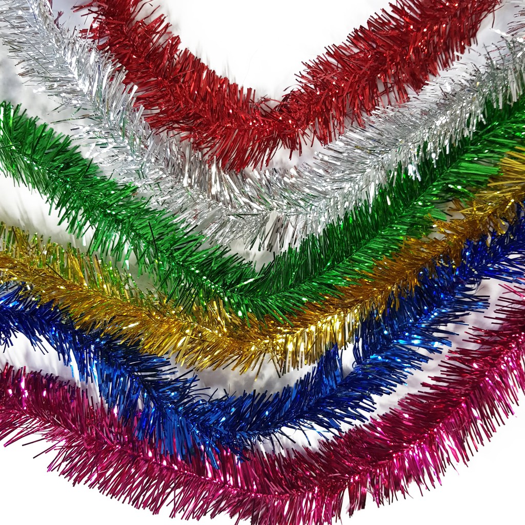Jual OKB Slinger Polos Besar 6 cm Rumbai Tinsel Garlan Hiasan Dekorasi ...