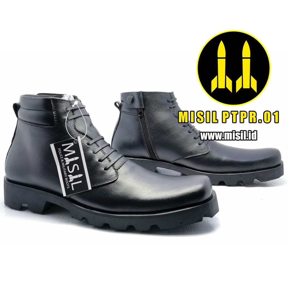 Jual Banjir Promo 8.8 sepatu pdh tni polri security satpam kulit asli ...