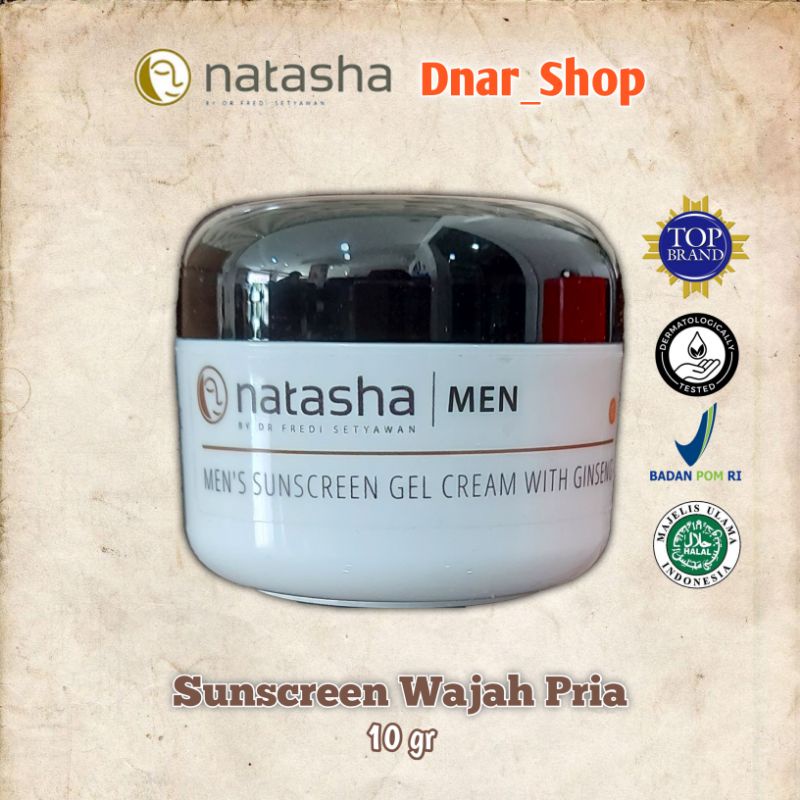 Jual NATASHA MEN'S SUNSCREEN GEL CREAM Sunblock Wajah Pria 10 gr ...