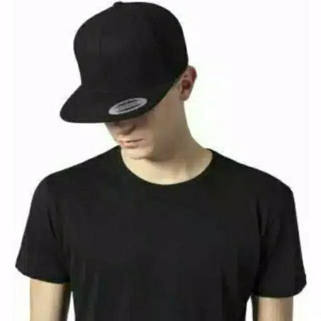 Jual Topi snapback polos hitam | Shopee Indonesia