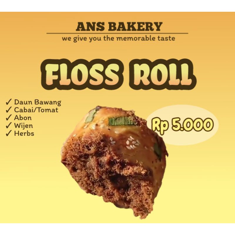 Jual ROTI FLOSS ROLL - Satuan (Minimal beli 3 pcs) | Shopee Indonesia