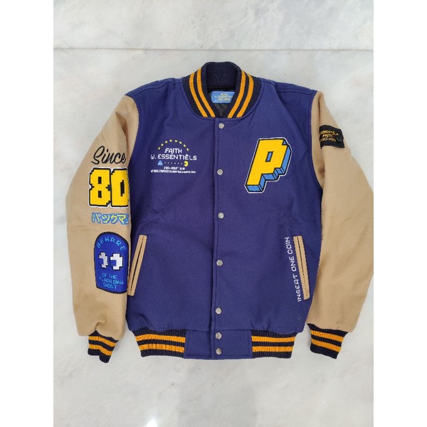 Jual Faith x W.Essentiels x Pacman Varsity Jacket Phase 1 | Shopee ...