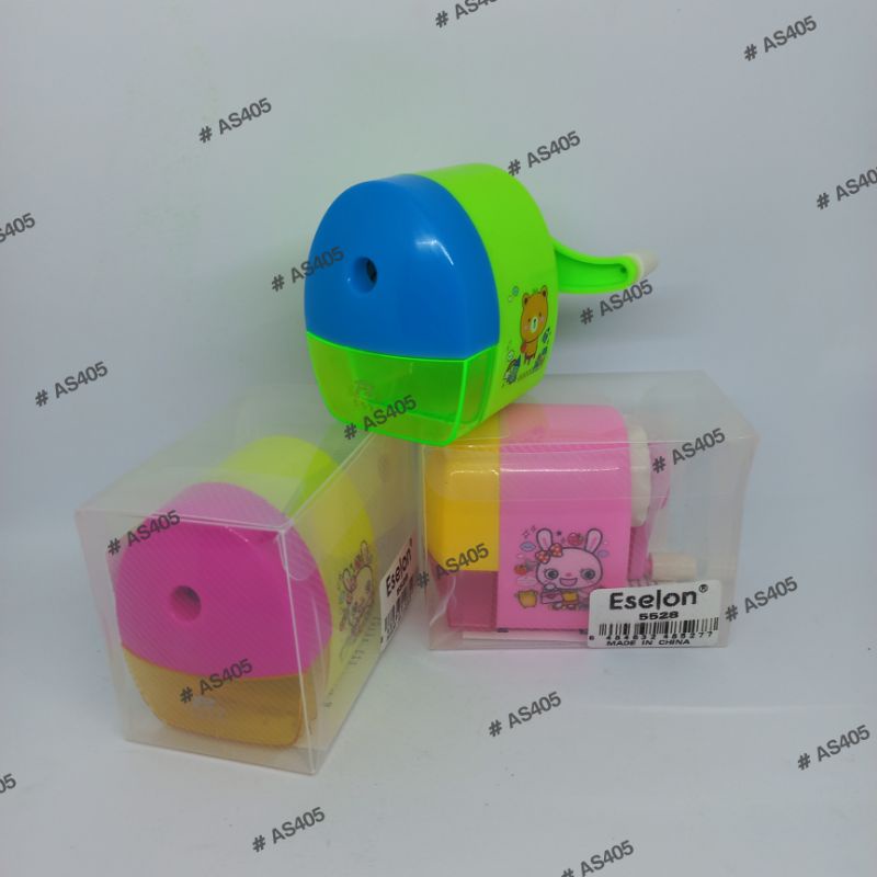 Jual Asahan / Rautan / Sharpener Meja Putar Kartun Lucu Bulat 2 warna ...