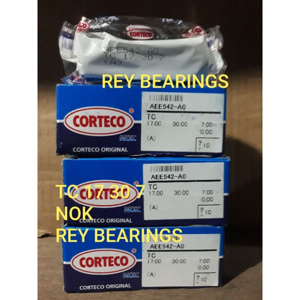 Jual Oil seal TC 17 30 7 merk NOK seal gir depan Shogun/Smash | Shopee ...