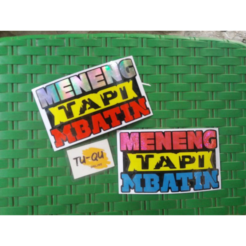 Jual Stiker Kata Gaul Meneng Tapi Batin | Shopee Indonesia