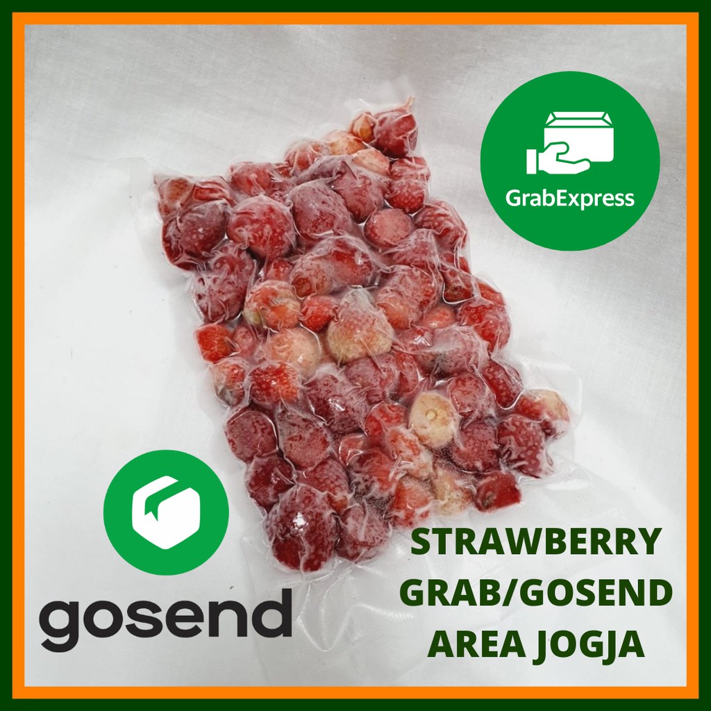 Jual Strawberry Frozen Fruit / Buah Beku Stroberi 500 gr 1kg AREA JOGJA ...