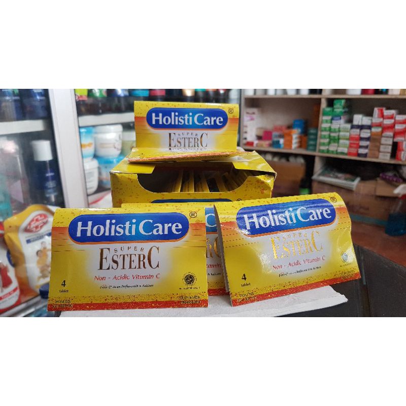 Jual Holisticare Ester C 1 Strip 4 Tablet Multivitamin | Shopee Indonesia