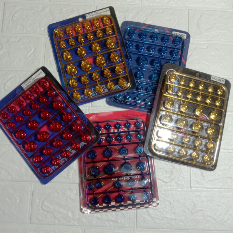 Jual Tutup Cover Baut Monel Variasi Warna Model CNC All Motor Custom ...