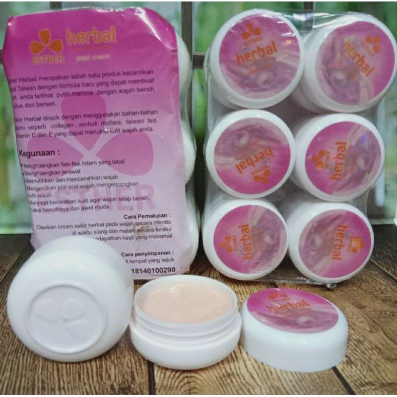 Jual cream ester herbal/cream herbal pink bing-blink 100% ori ya kak ...