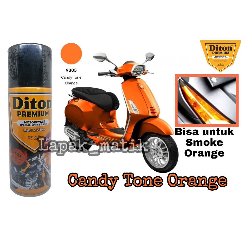 Jual Pilok DITON PREMIUM Candy Tone ORANGE 9305 ORANGE CANDY 400ML | Shopee Indonesia