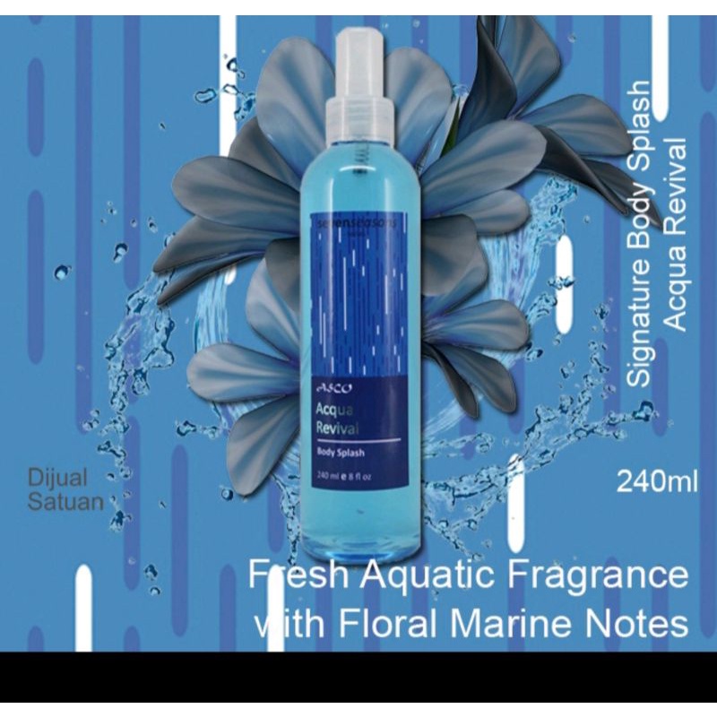 Jual BODY SPLASH ASCO AQUA REVIVAL 240ml | Shopee Indonesia