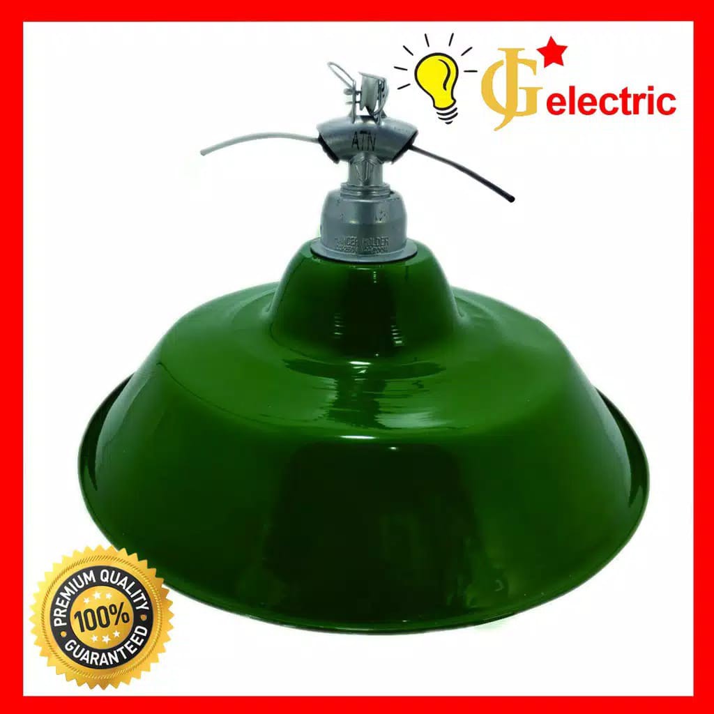 Jual Kap Lampu Satu Set Jalan WD Hijau Gantung E27 / Fitting Besi/ Lampu Tiang/ Kap | Shopee ...
