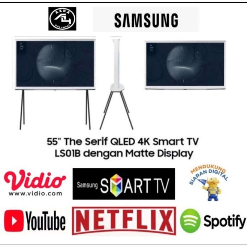 Jual SAMSUNG THE SERIF QA55LS01B 55 INCH QLED 4K SMART TV TIZEN NEW ...