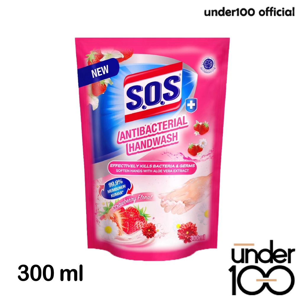 Jual Under100 SOS Hand Wash Sabun Cuci Tangan Refill | Refil Hand Soap ...