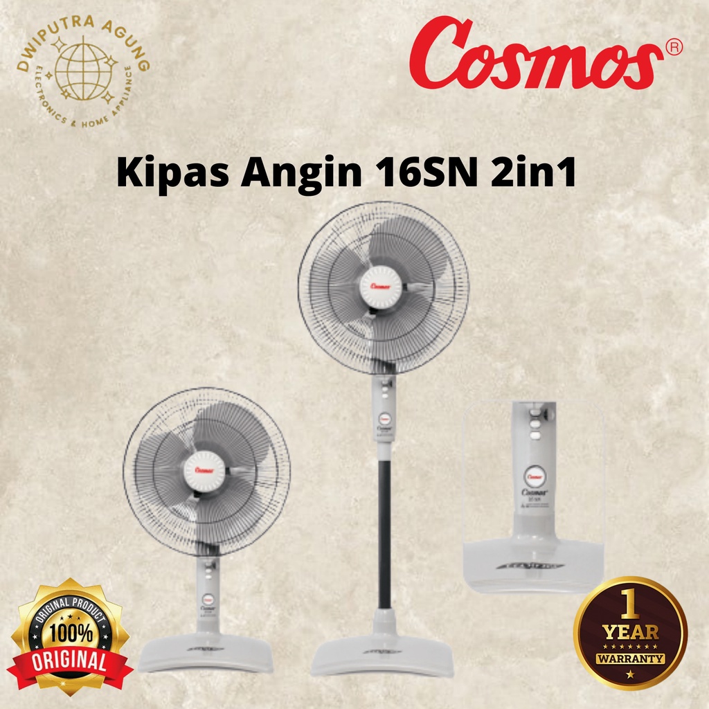 Jual KIPAS ANGIN Cosmos 16SN 2in1 Fan [16 Inch] 16 SN / 16SBI 16 SBI ...