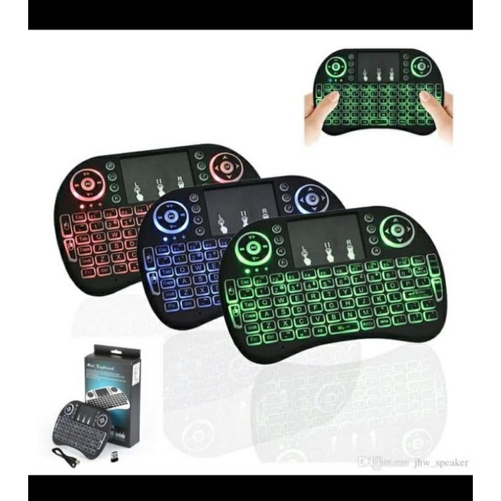 Jual mini wireless keyboard backlit | Shopee Indonesia
