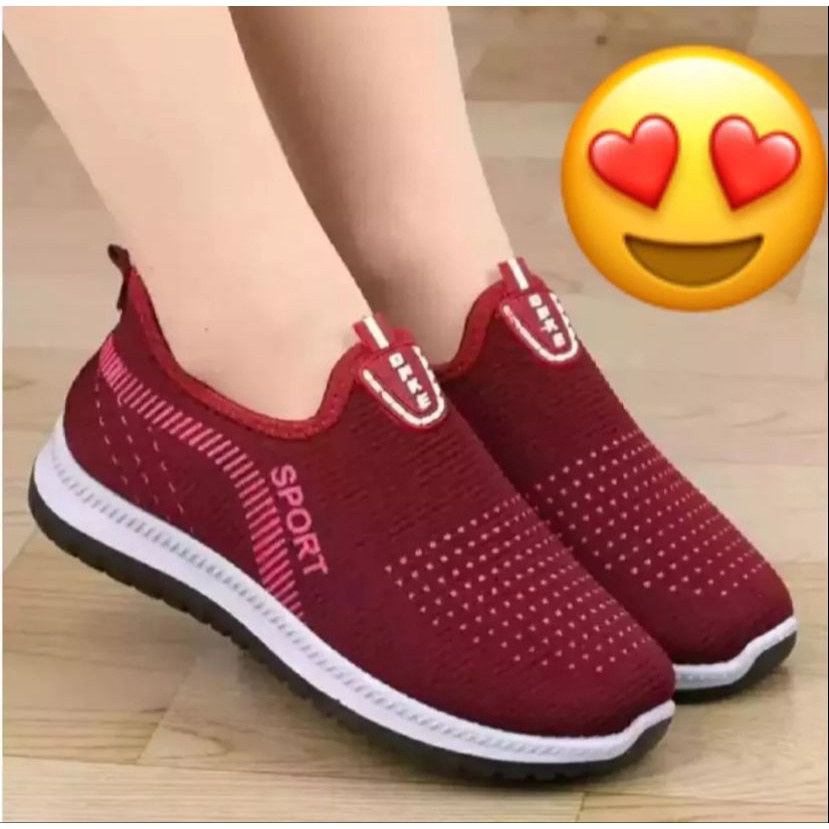 Jual SEPATU WANITA TRENDY MOTIF ONKE BEST PRODUCT | Shopee Indonesia