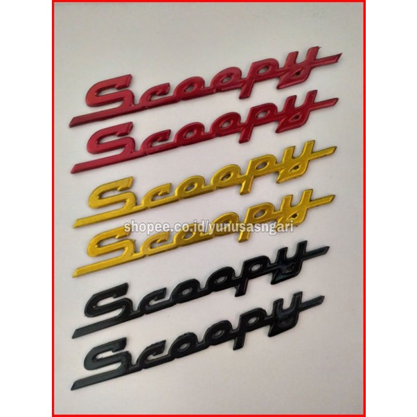 Jual EMBLEM SCOOPY / LOGO HONDA SCOOPY | Shopee Indonesia