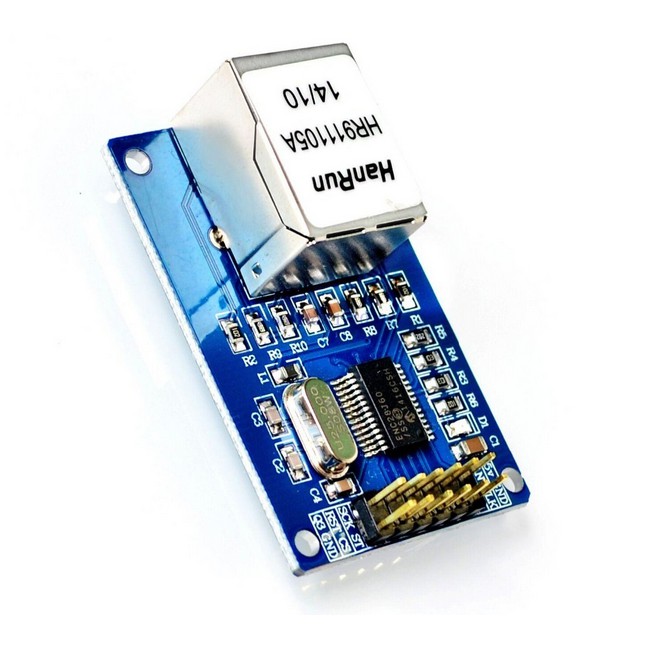 Jual IOT enc28j60 LAN Ethernet Network Module SPI 25MHZ Crystal AVR ...