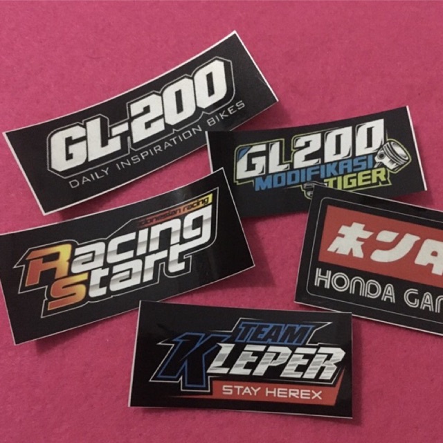Jual Paket sticke Herex, GL200, racing Start, Kleper, Honda gank ...
