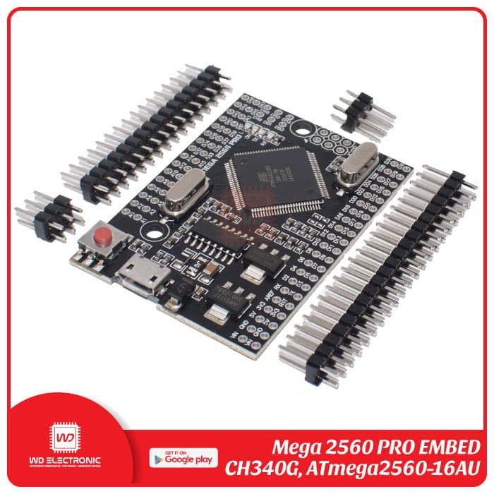 Jual MEGA 2560 PRO EMBED CH340G ATMEGA2560-16AU ARDUINO MEGA PRO ...