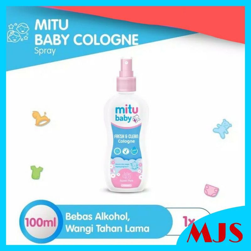 Jual MITU BABY COLOGNE,PARFUM BAYI /ANAK 100ML,botol,spray,harum,wangi ...