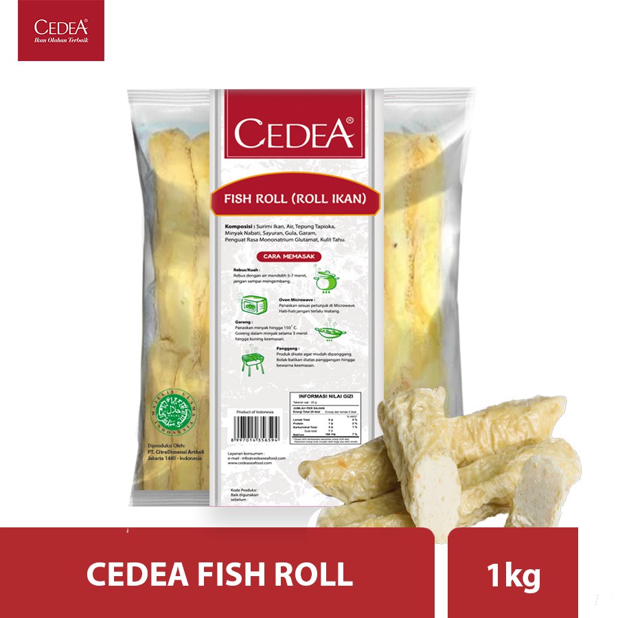 Jual CEDEA FISH ROLL ORIGINAL 1Kg | Shopee Indonesia