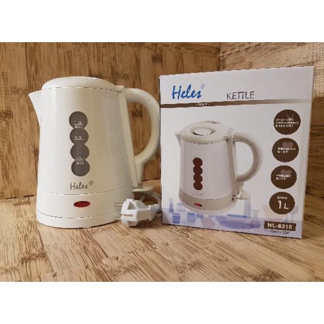 Jual Ketel Listrik Heles HL-6318 Pemanas Air Kettle 1 Liter 500W JAPAN ...