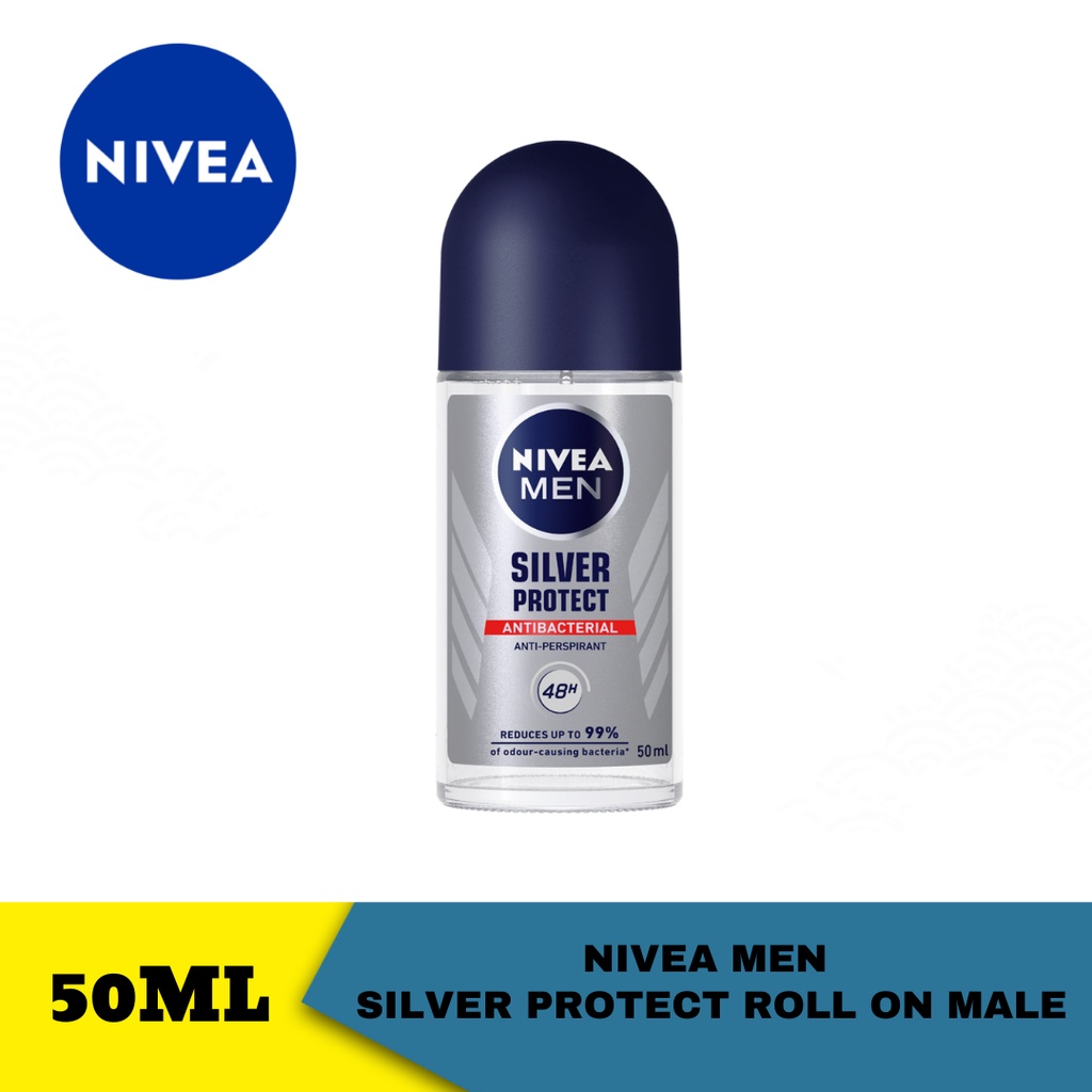Jual NIVEA MEN - Silver Protect Roll On Male 50ML | Shopee Indonesia