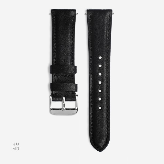 Jual [Digital] Tali Jam Kulit " Jade Black Padded " De5Re04 | Shopee ...