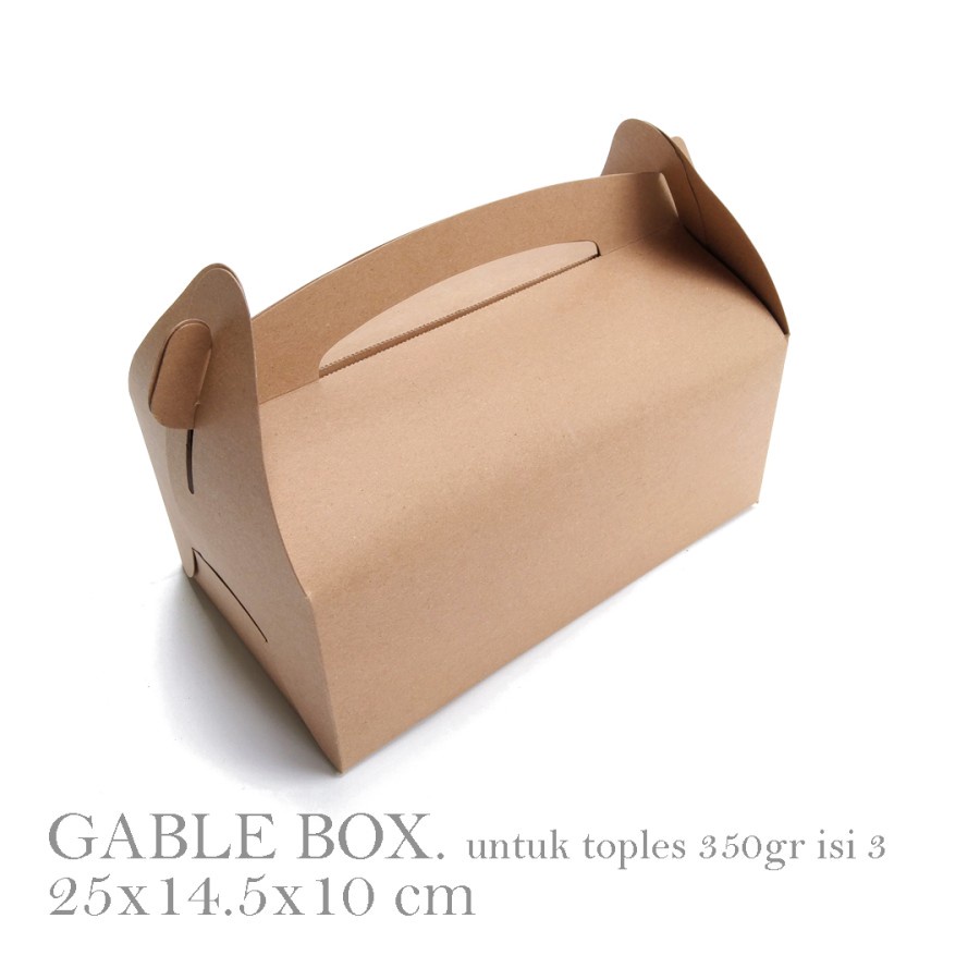 Jual Gable Box Packaging Hampers Dus Jinjing Kemasan Bolu Gulung ...