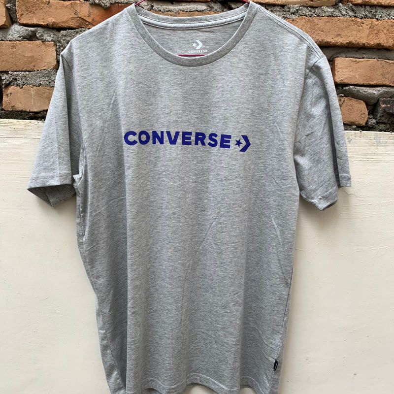 Jual CONVERSE TSHIRT BAJU DEWASA PRIA KAOS KATUN BLACK, GREY, WHITE ...