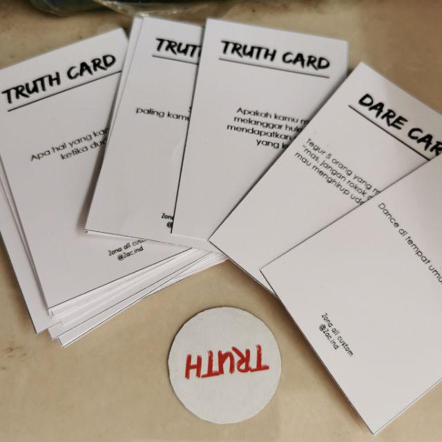 Jual Mainan kartu truth or dare tod card teman pacar dewasa 21 ...