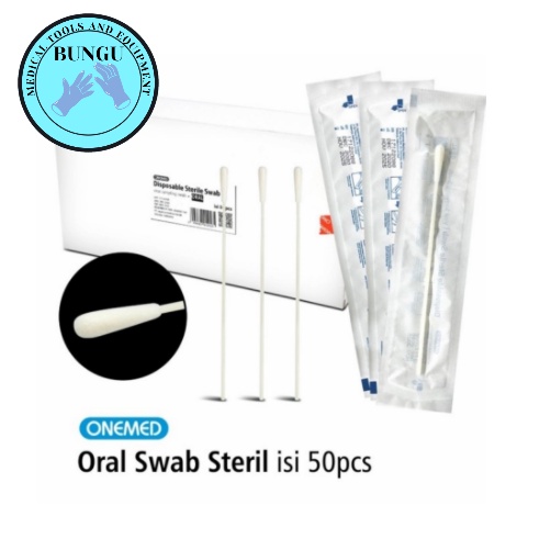 Jual BUNGU ORAL ORO Swab Steril Sterile / Flocked Swab Oro Onemed Box ...