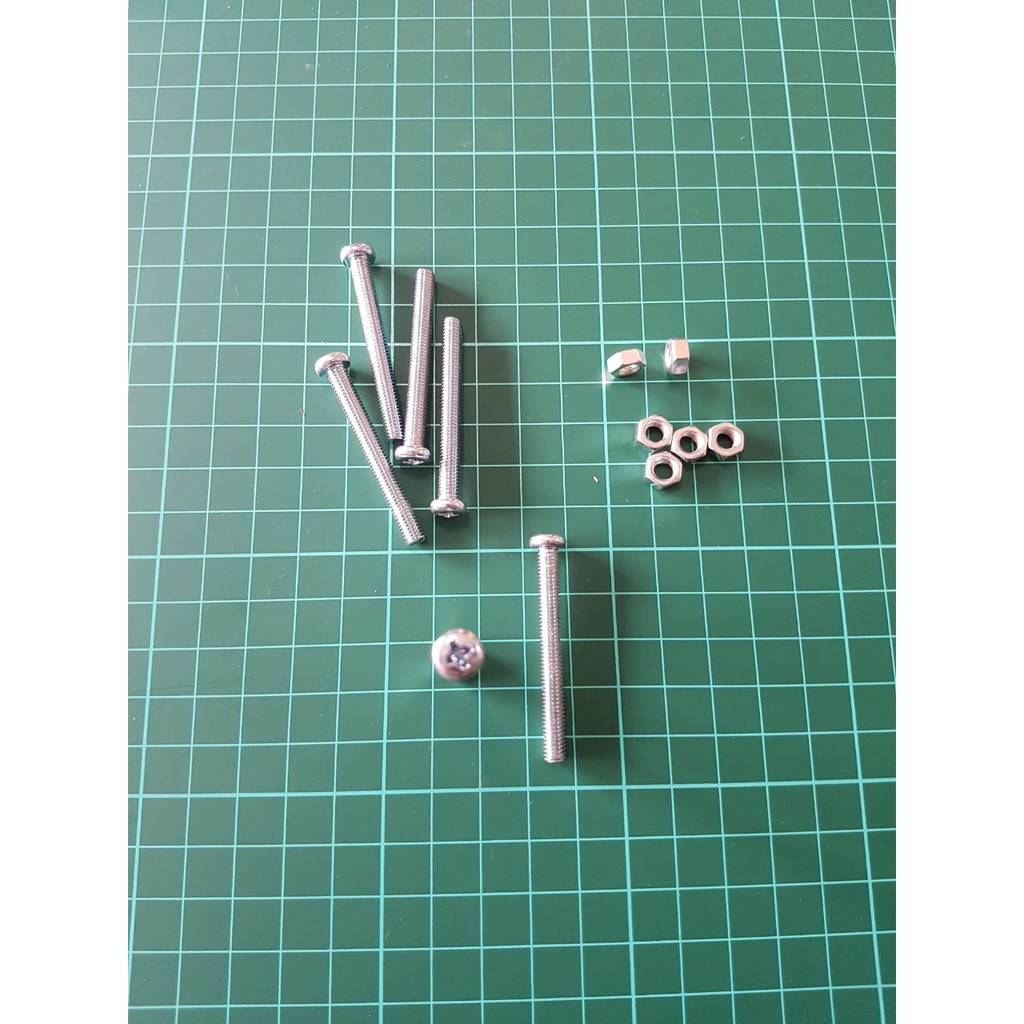 Jual Baut JP Kepala Obeng Plus Ukuran 5 mm x 45 mm | Shopee Indonesia