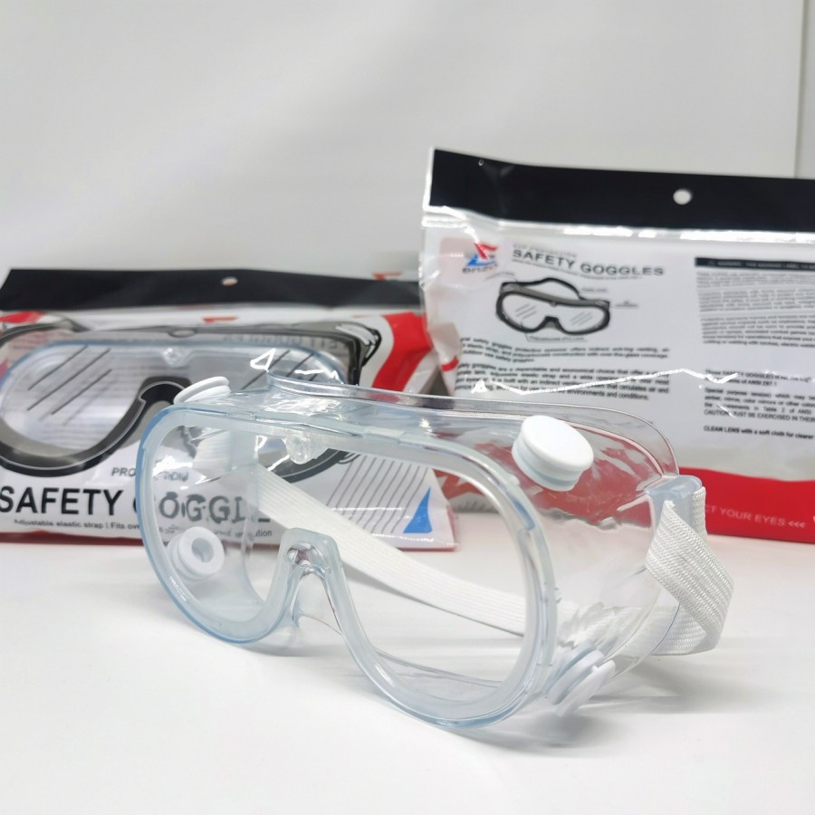 Jual KACAMATA GOGGLE SAFETY KERJA ANTI FOG / GOGGLE MEDIS ENZO APD ...