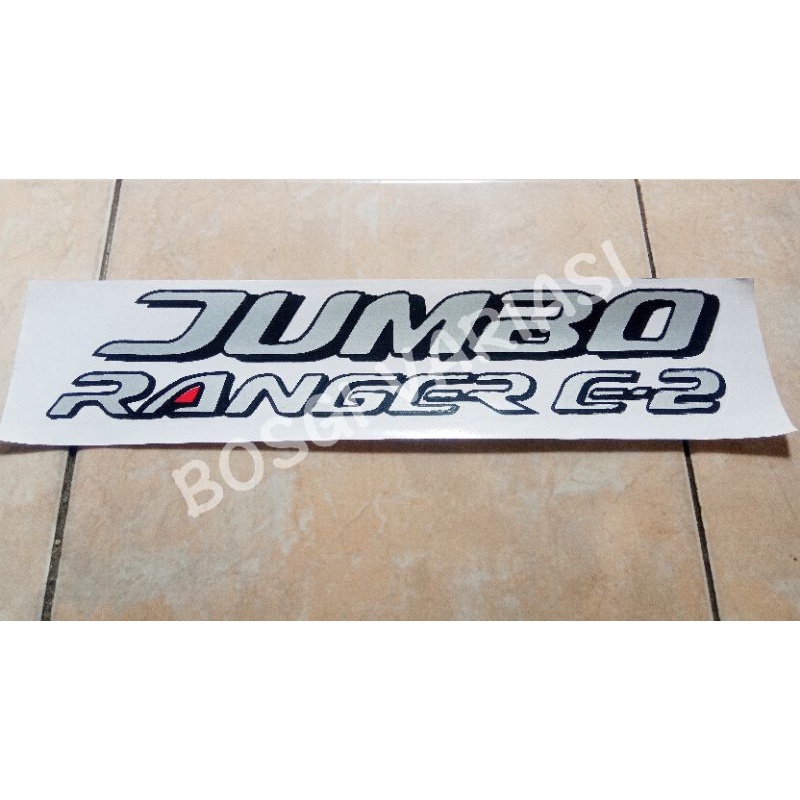 Jual stiker Hino jumbo rangers E-2 / stiker Hino 500 / stiker tulisan ...