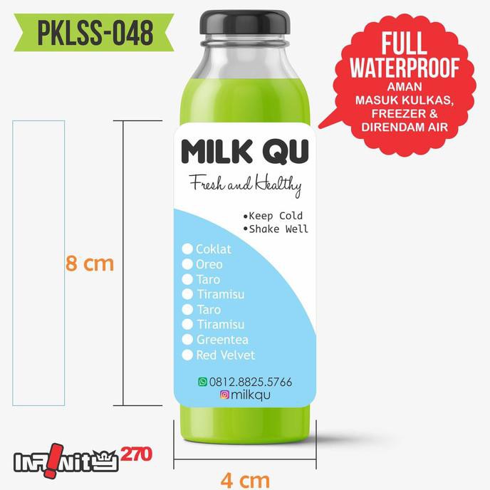 Jual STICKER LABEL BOTOL PLASTIK PET STIKER KEMASAN MINUMAN JAMU PKLSS ...