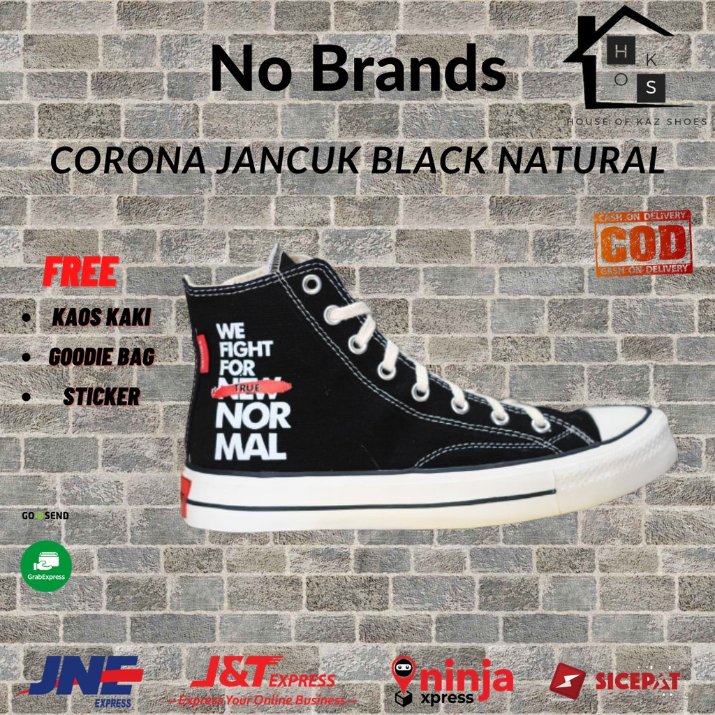 Jual No Brands Corona Jancok Black Natural - Size 40,41,42 | Shopee ...