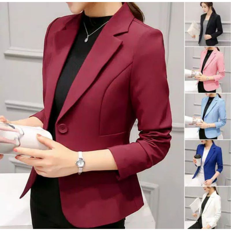 Jual BLAZER WANITA/BLAZER CEWEK/JAS WANITA/JAS PEREMPUAN/BLAZER FORMAL ...