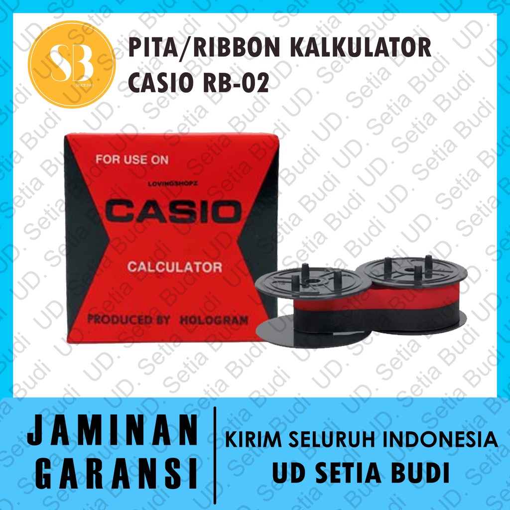 Jual Pita RB-02 RB 02 Kalkulator Casio Tinta Ribbon calculator | Shopee ...
