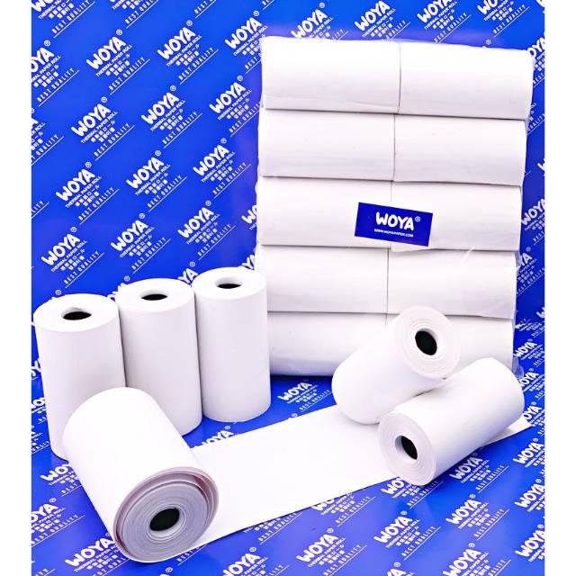Jual WOYA Kertas Struk Kasir Paper Roll Termal EDC Thermal Printer Mini ...