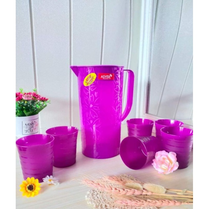 Jual Eskan Asvita BPA Free Bahan Plastik Tebal / Teko Set Plastik ...